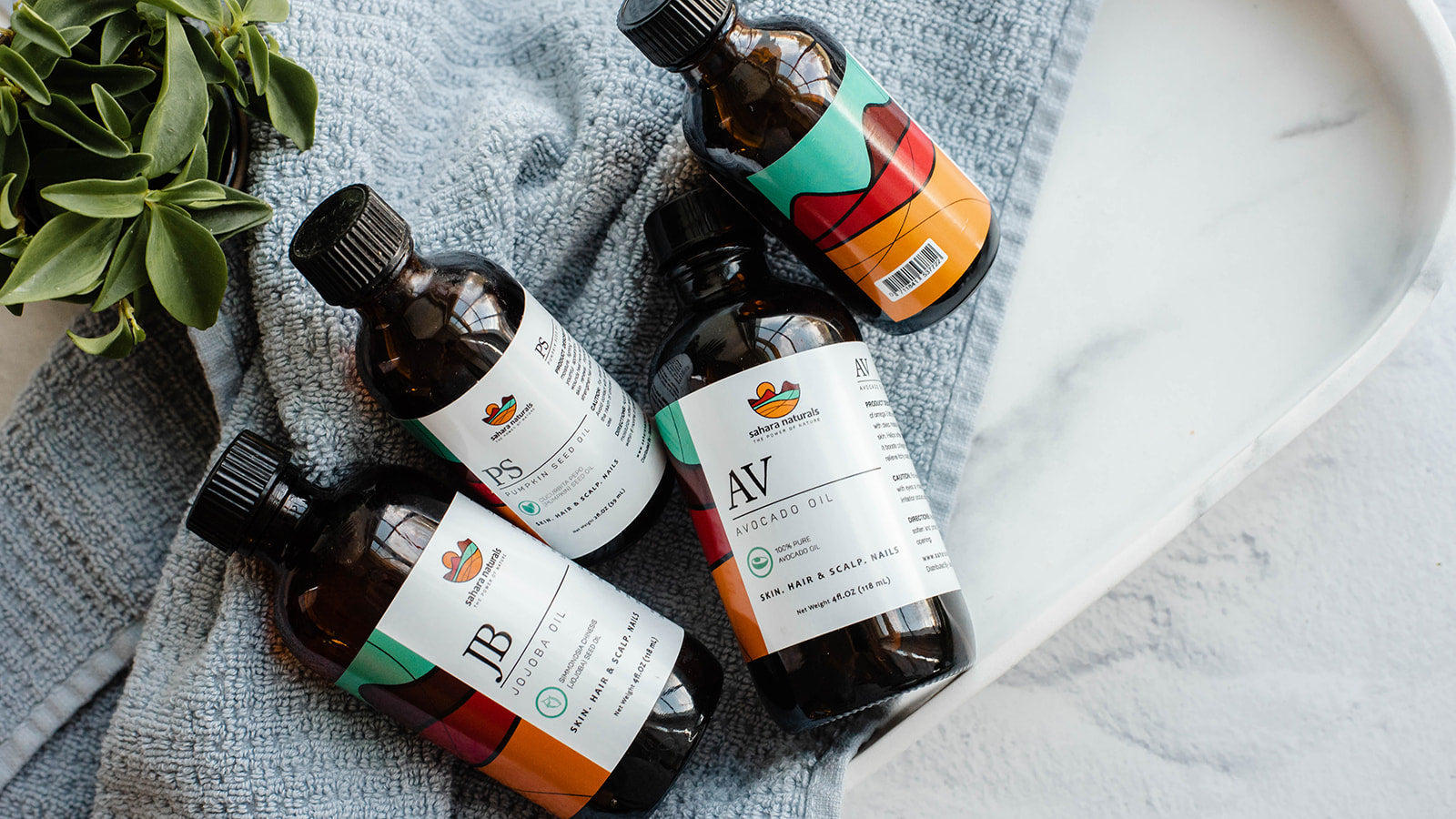 100% Pure Natural Oils for Skin & Hair